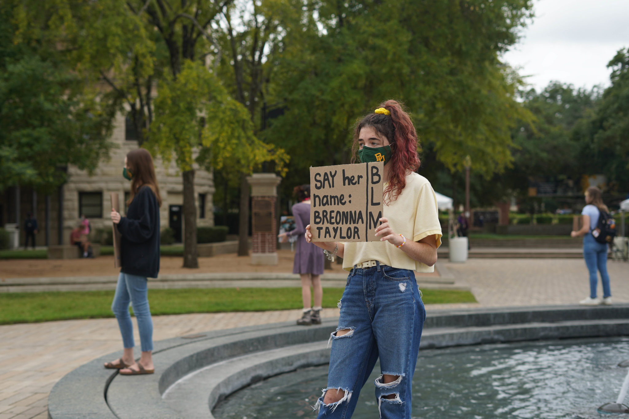Students hold grassroots BLM protest on campus - The Baylor Lariat