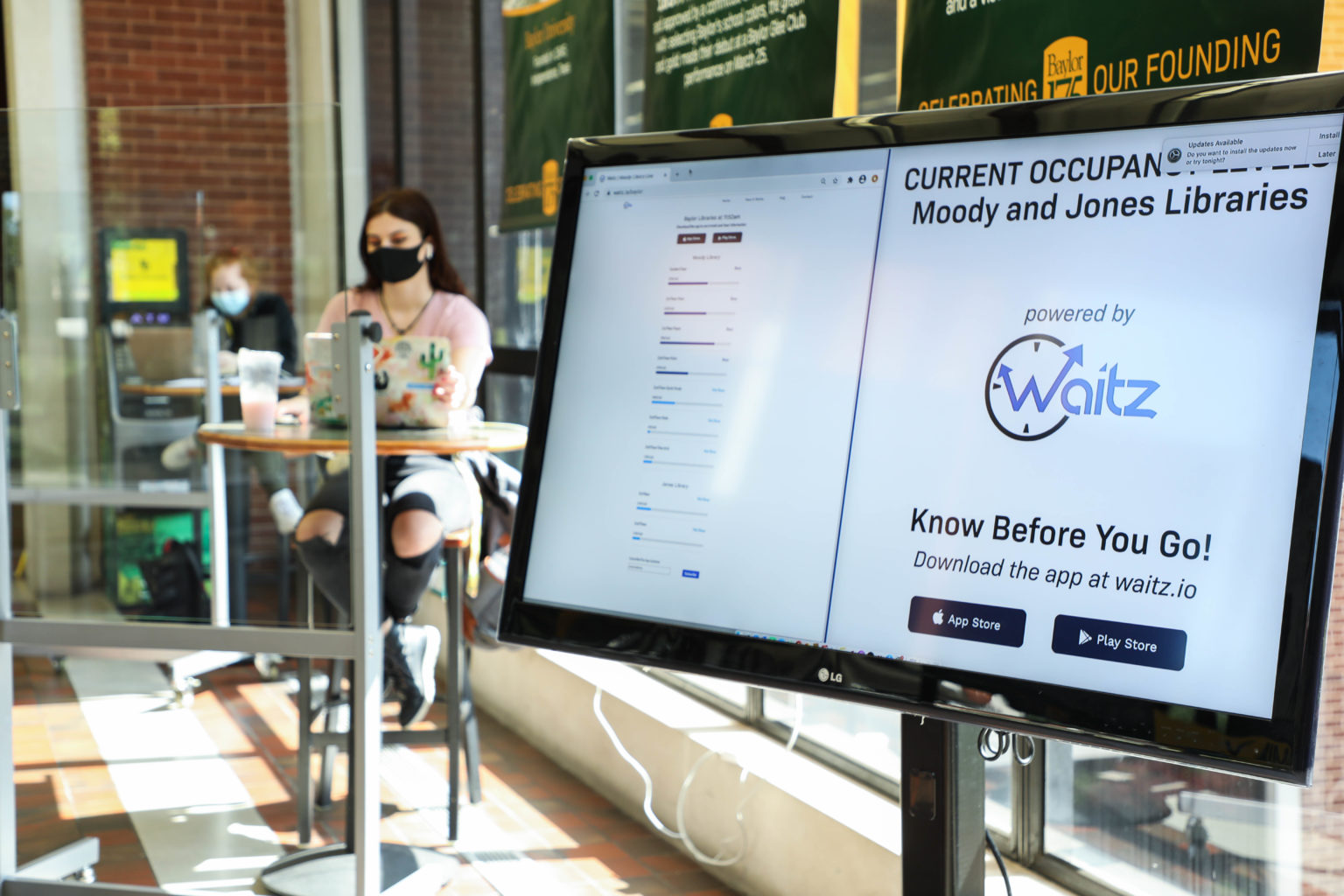 New wireless occupancy tracker displayed in Baylor libraries - The ...