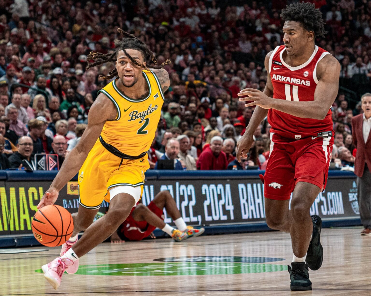 No. 8 Baylor men’s basketball silences No. 16 Arkansas in Dallas Duel ...