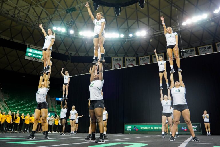 No. 1 Baylor acro & tumbling protects home mat with win over No. 10 ...
