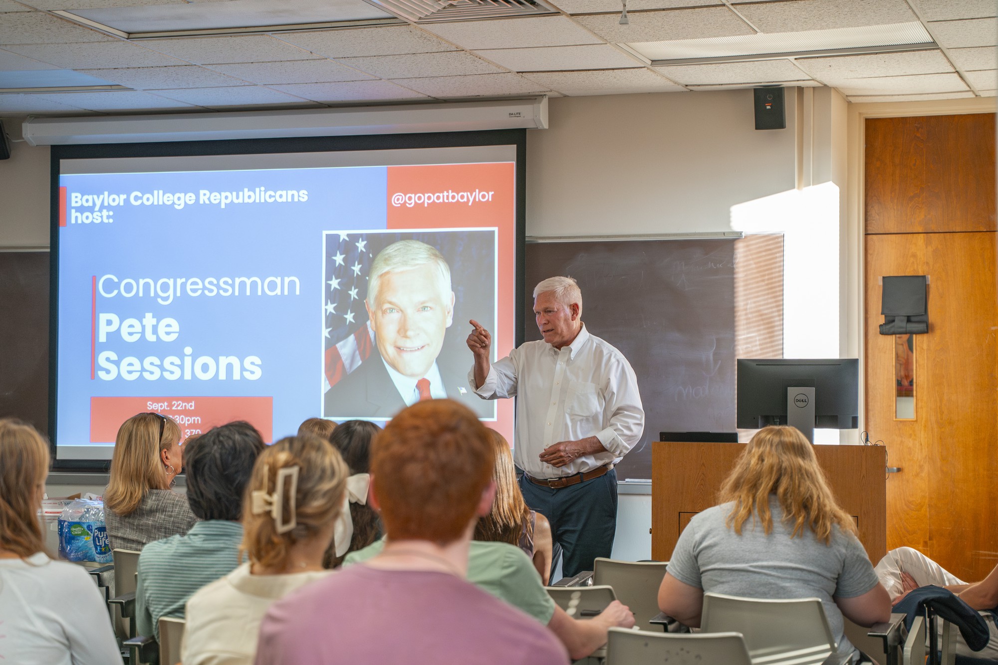 Congressman Pete Sessions talks politics, family, religion at Baylor Q&A - The Baylor Lariat